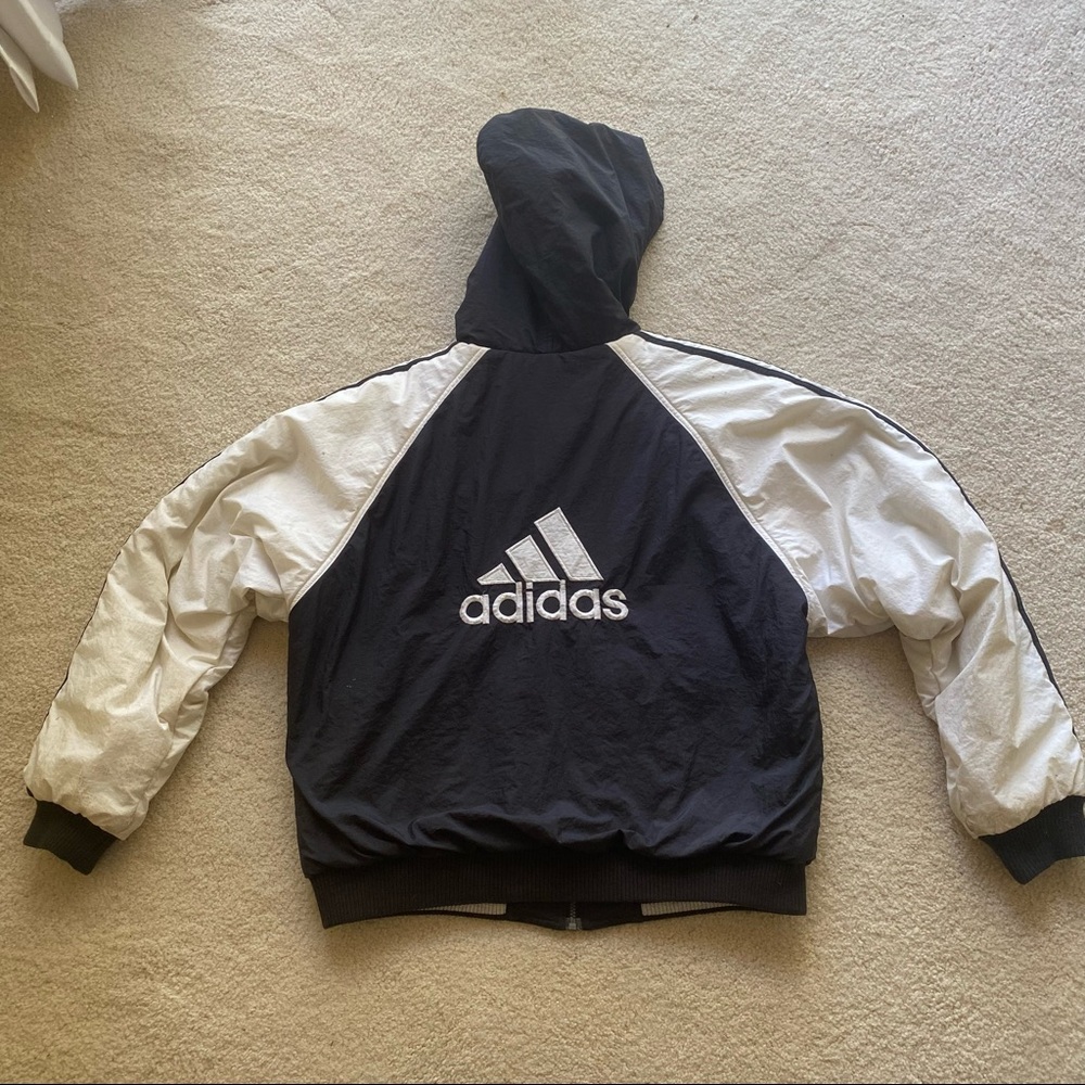 Vintage Adidas Jacket Black And White Adidas Jacket R… - Gem